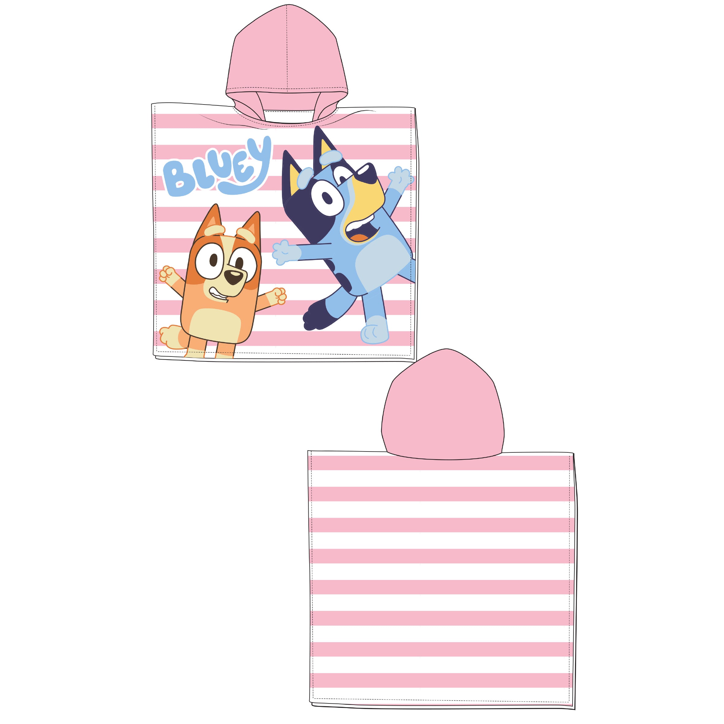 Girls Bluey Hooded Poncho Towel – Pyjama Planet
