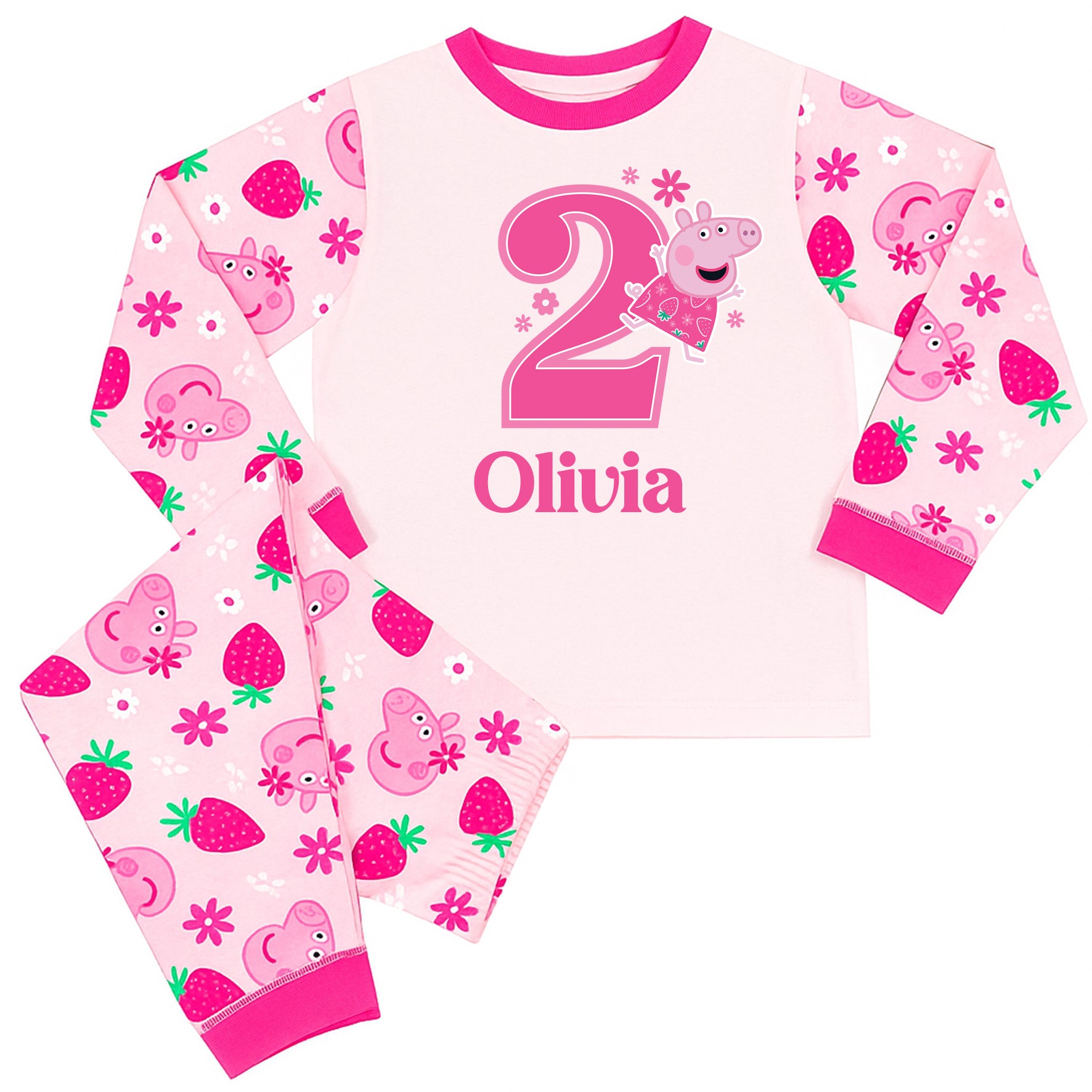 Personalised Peppa Pig Birthday Pyjamas - Number Age – Pyjama Planet